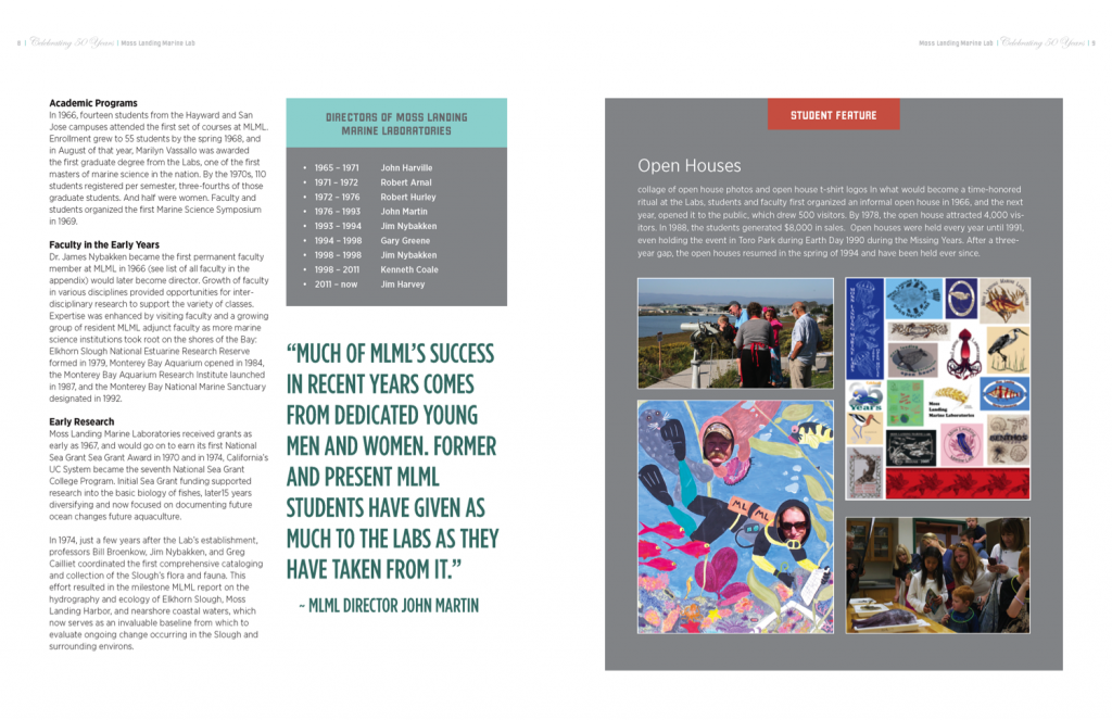 The MLML 50th Anniversary Book – Moss Landing Marine Laboratories